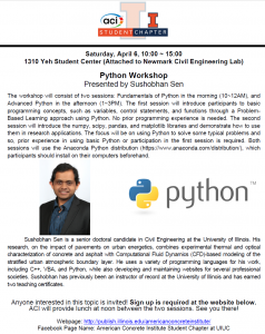 Python Workshop | American Concrete Institute Student Chapter ...