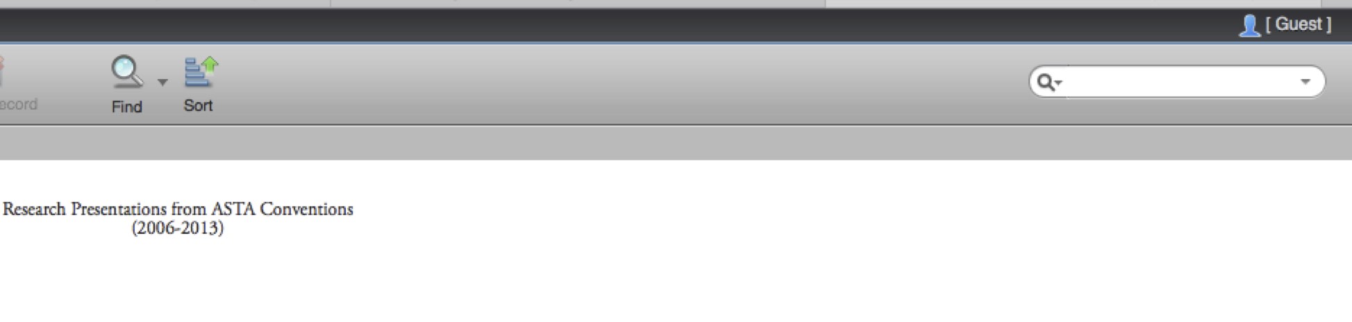 Accessing and Using the Database | ASTA String Research - University of ...
