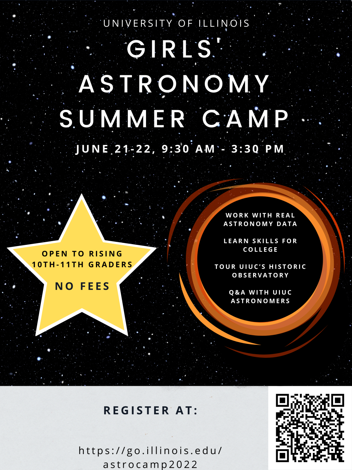 Applications now open for Girls’ Astronomy Summer Camp 2022 ...