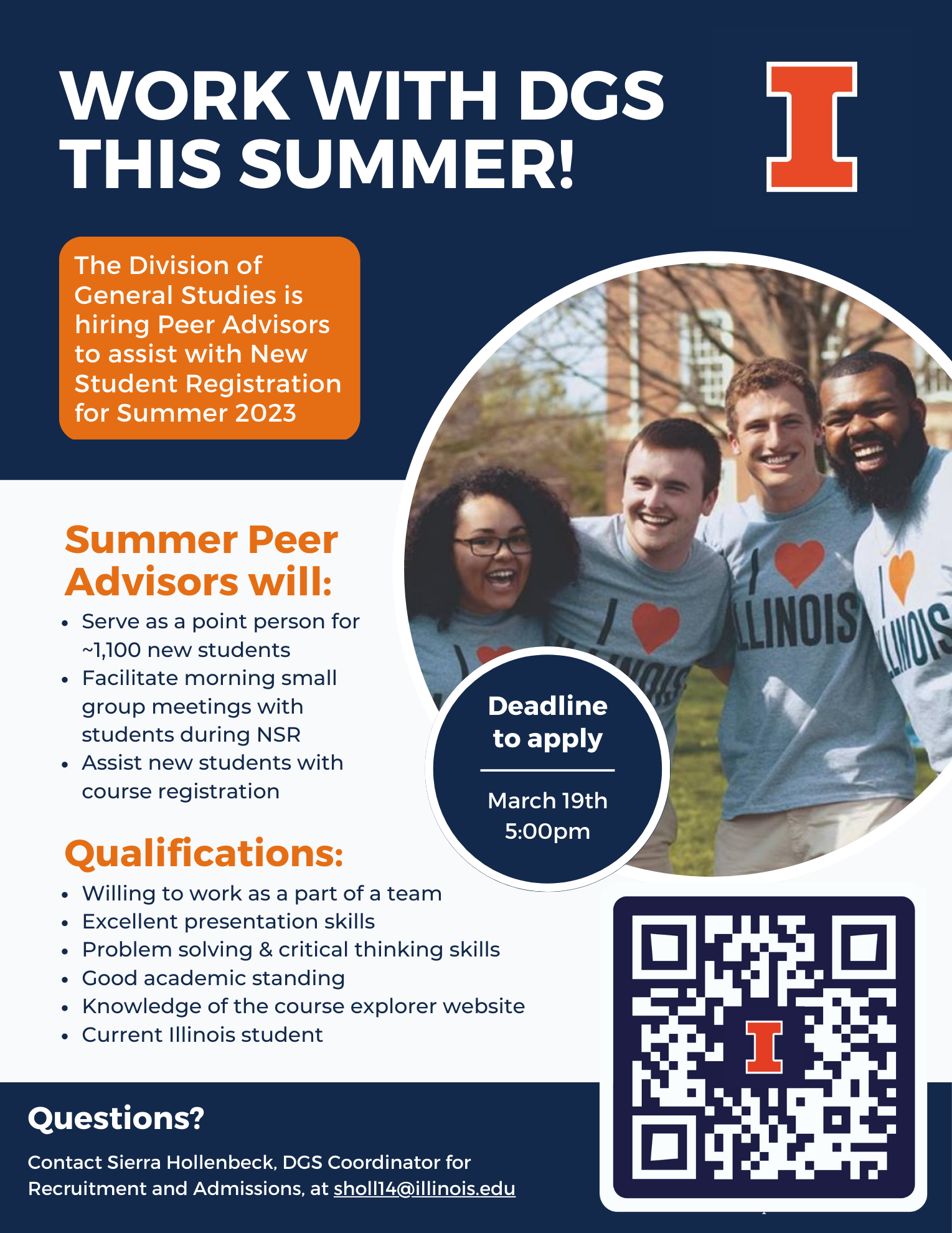 NSP is hiring Orientation Leaders!