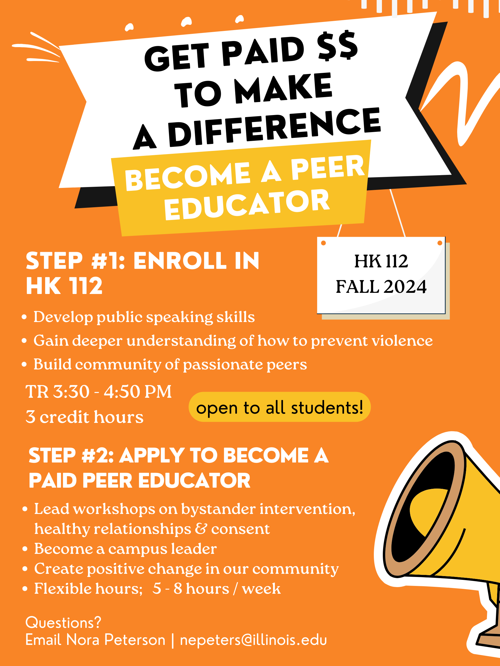 Become a Peer Educator!
