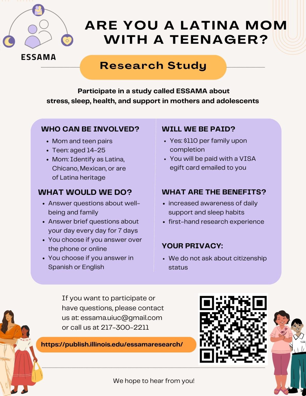 ESSAMA Research Study – : Estrés, Sueño, Salud, Apoyo en Madres e ...