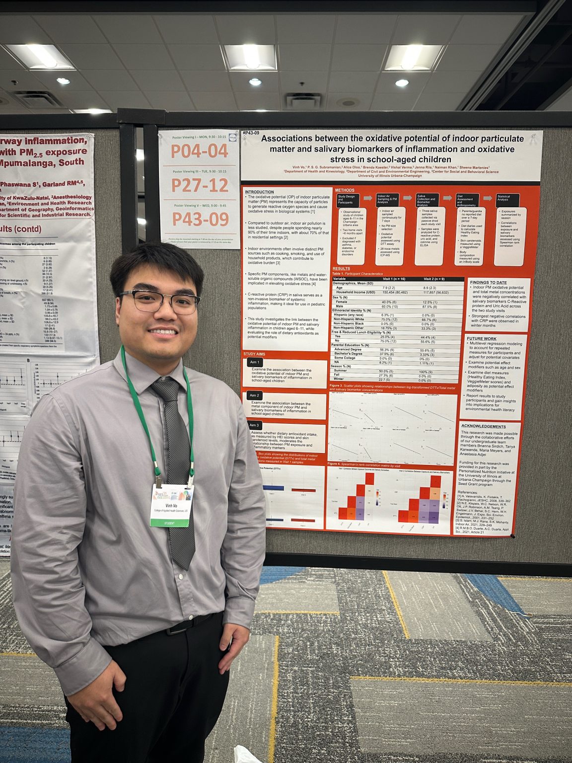 Vinh Vo represents HELE Lab at ISEE-ISES 2025 – Healthy Early Life Environments Lab