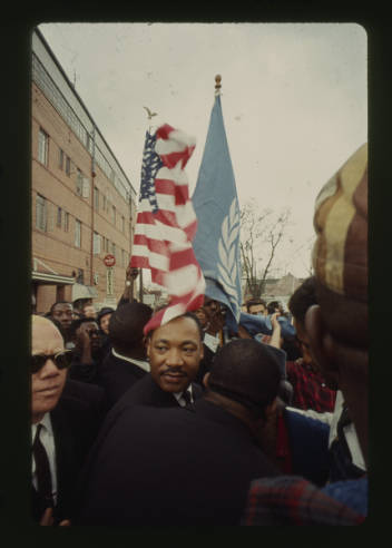 Civil rights demonstration lead by Martin Luther King Jr. in Montgomery ...