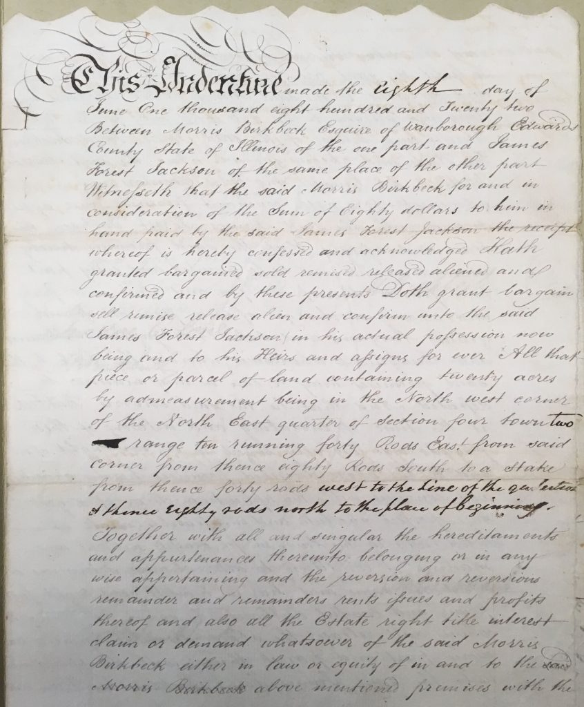 Morris Birkbeck: An Advocate for Illinois Settlement – Illinois History ...