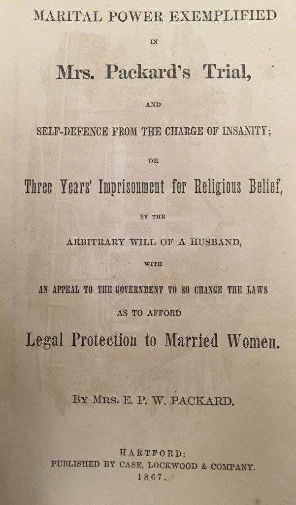 Elizabeth Packard – Legal and Mental Health Reformer – Illinois History ...