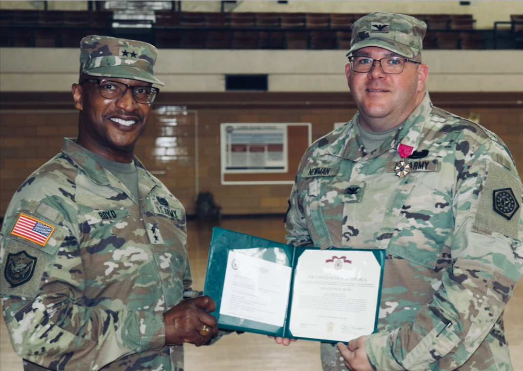 Newman Completes Brigade Command and Receives Legion of Merit ...