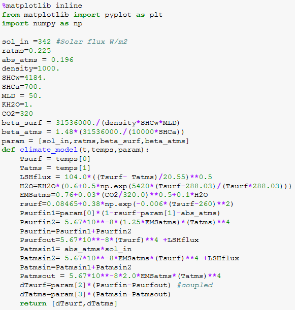 2 Box Models and Climate – Earth Modeling