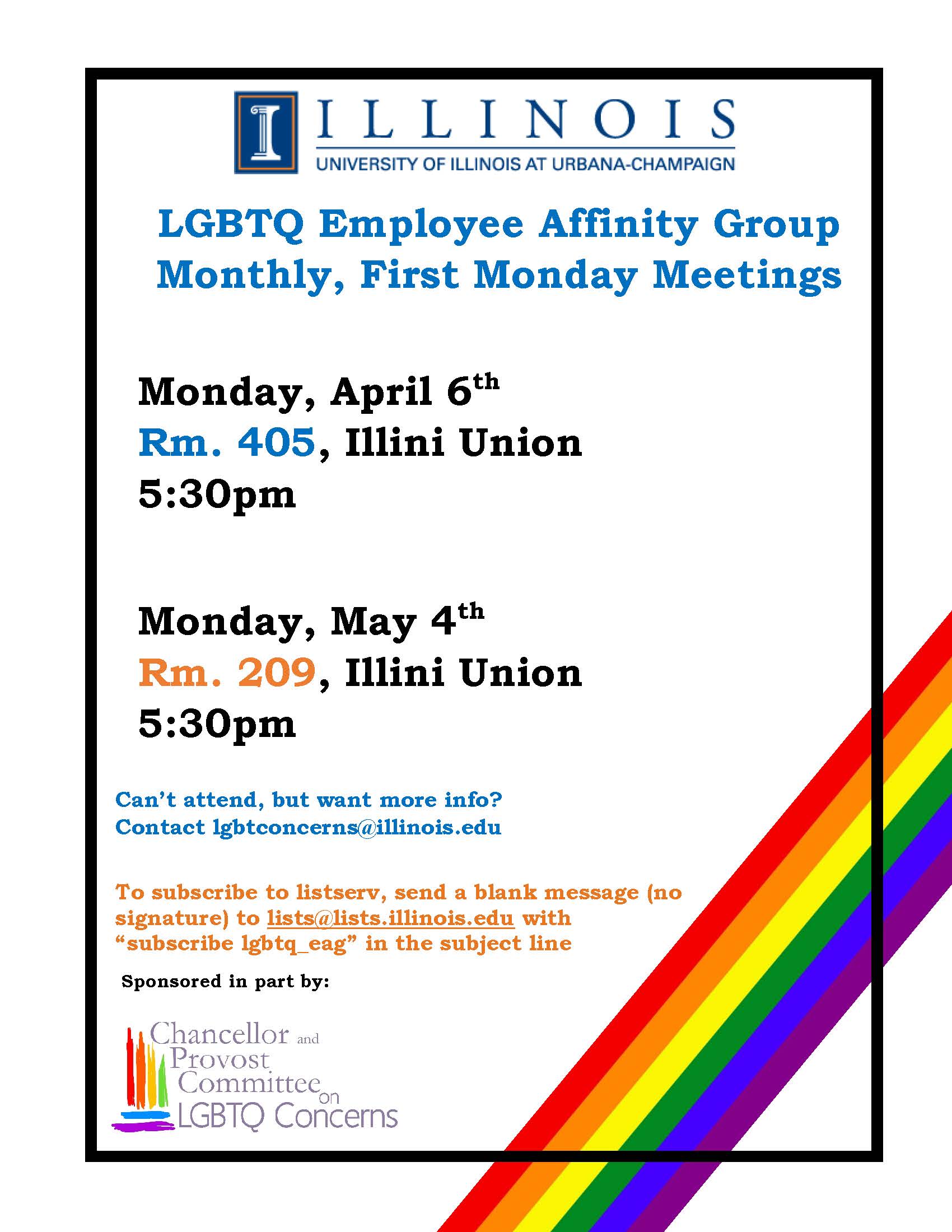 LGBTQ Employee Affinity Group – Monthly, First Monday Meetings | OUT at ...