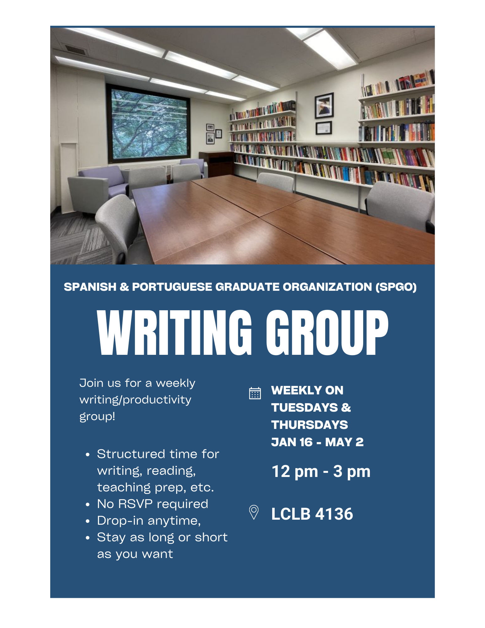 SPGO Writing Group – Spanish and Portuguese Graduate Organization (SPGO)