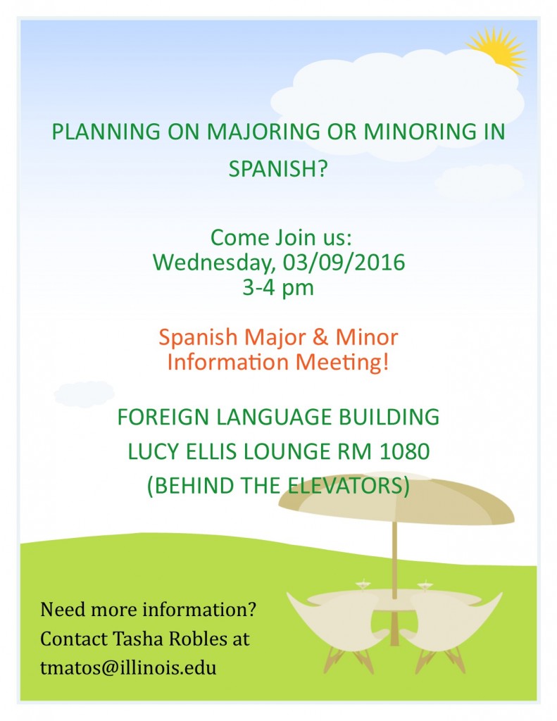 Spanish Major and Minor Info Session | Undergraduate Advising in Statistics